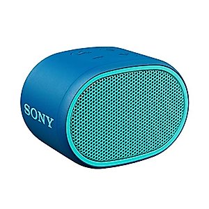 Sony SRS-XB01 Compact Portable Bluetooth Speaker: Loud Portable Party Speaker - Built in Mic for Phone Calls Bluetooth Speakers - Blue - SRS-XB01