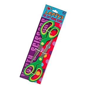 Lefty's Youth Sized True Left-Handed Scissors with Pointed Tips, Pack of 2