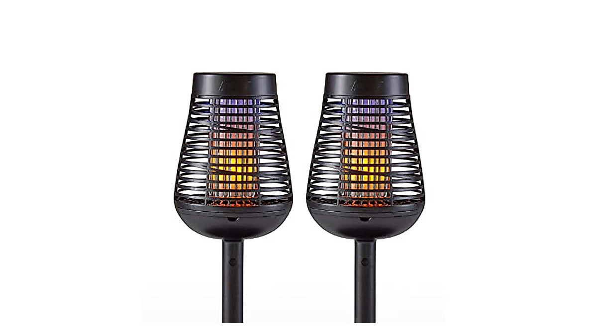 PIC Solar Insect Killer Torch (DFST), Bug Zapper and Flame Accent Light ...
