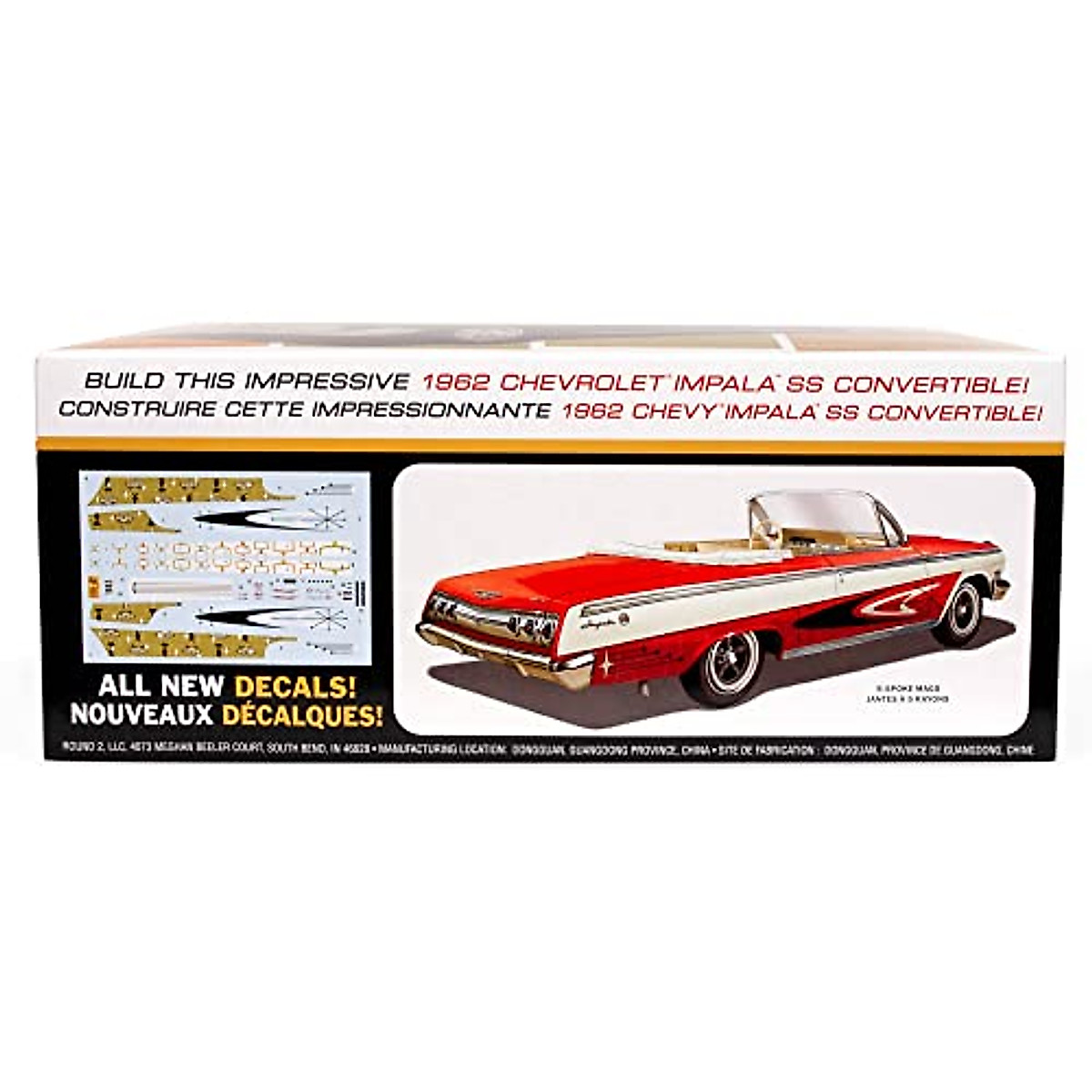 AMT 1962 Chevy Impala Convertible 1:25 Scale Model Kit
