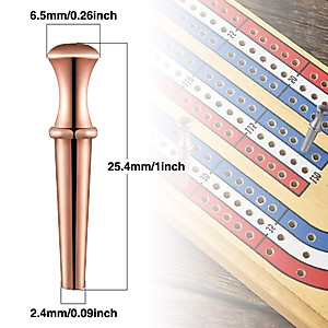 48 Pcs Metal Cribbage Pegs Cribbage Board Pegs Metal Nails Fit 1/8 Holes Toy Game Accessories with Drawstring Storage Pouch for Cribbage Traditional Board Game, 4 Colors