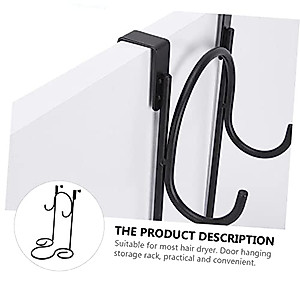 Alipis 1pc Hair Dryer Storage Holder Wall Mounted Shelf Metal Organizer Shelf Metal Storage Shelf Blow Dryer Holder Metal Hair Dryer Holder Hair Dryer Holder Cabinet Multi-Function Rack