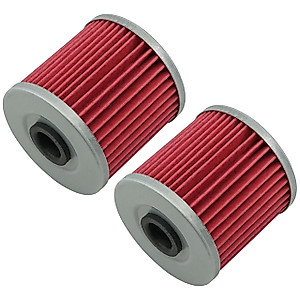 Caltric 2 Pack Oil Filter Compatible with Kawasaki Lakota 300 Kef300 Kef-300 1995-2003