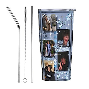OAEWRE Gavin Actors Casalegno Stainless Steel Mug Insulated Tumbler Coffee Mugs with Lids and Straw Double Wall Vacuum Cup 20oz