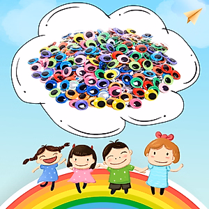 1700pcs Googly Wiggle Eyes Self Adhesive, for Craft Sticker Eyes Multi Colors and Sizes for DIY by ZZYI