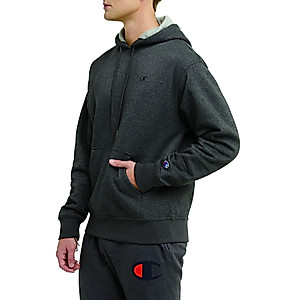 Champion Men's Hoodie, Powerblend, Fleece Striped Sweatshirt for Men (Reg. or Big & Tall)