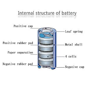 SKOANBE 4LR44 6V Alkaline Battery for Dog Collars（Pack of 5）