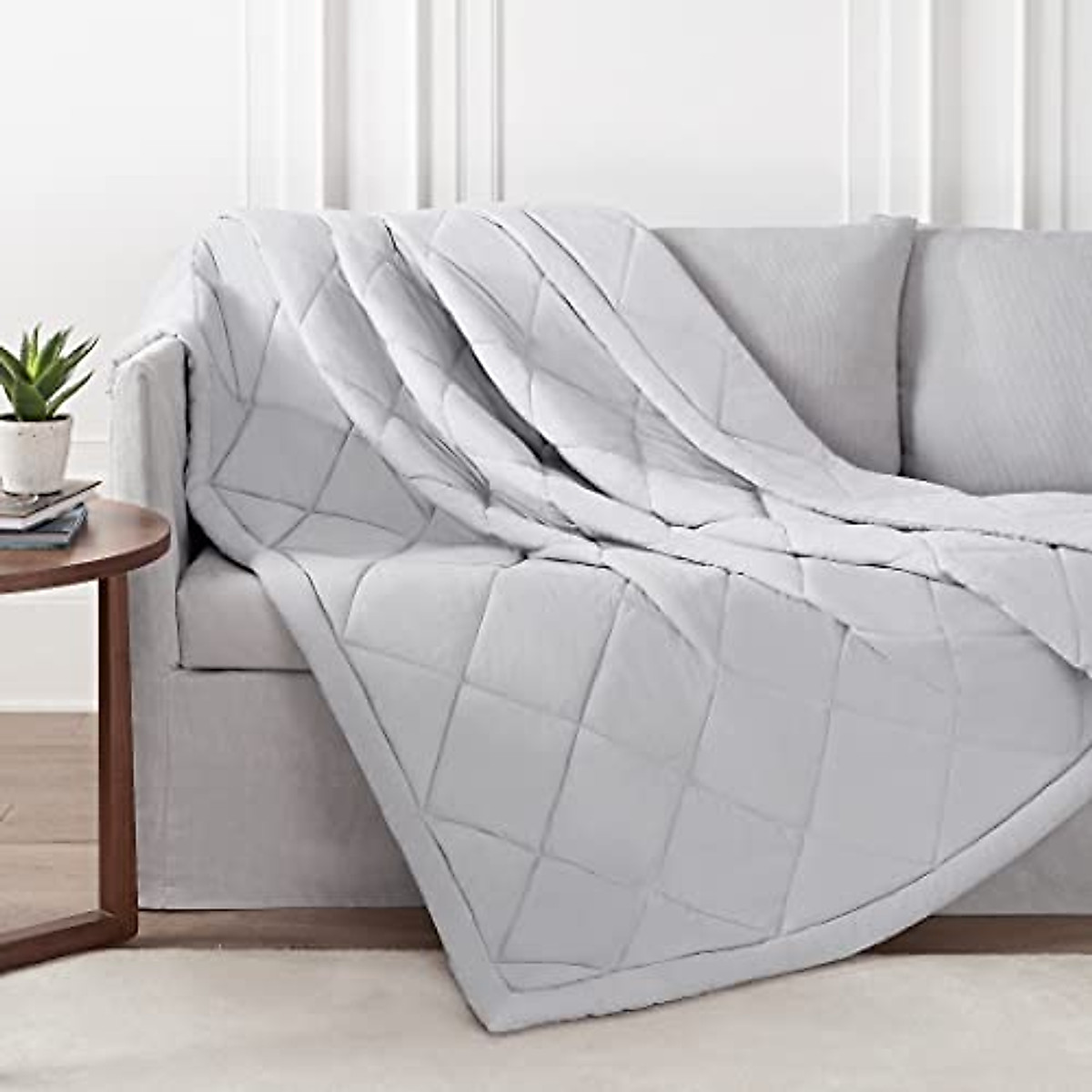Serta Supersoft Cooling Lightweight Throw Blanket for Bedding and Couch for All Season, Twin/Twin XL, Micro Chip