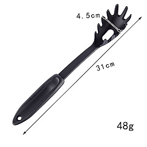 2Pcs Spaghetti Scoop Pasta Server Heat Resistant Serving Spoon for Spaghetti Noodle Easy to Operate