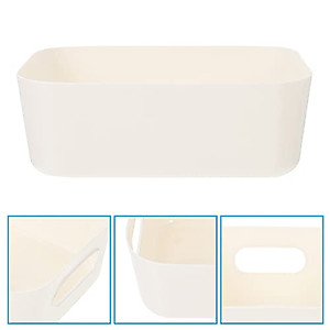 VOSAREA Jewelry Organizer Tray 6pcs Desktop Storage Baskets Plastic Storage Baskets Bins Container Organizer with Handle for Home Office Book Makeup Toy Storage Organizer