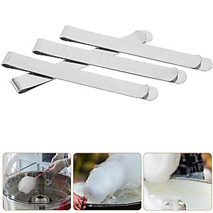 BESTonZON 20pcs Clips Candy-floss Machine Stabilizer Candy-floss Clamp Stainless Marshmallow Clip Marshmallow Parts Candy-floss Making Accessories Mesh Stainless Steel Securing Clip