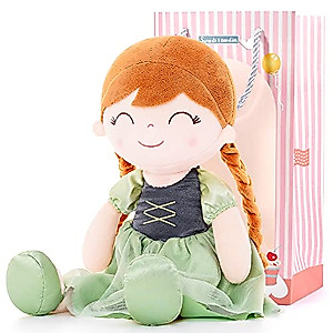 Gloveleya Dolls Princess Girls Toy First Baby Girl Gifts Soft Plush Manor Princess Doll Anne Green 16"