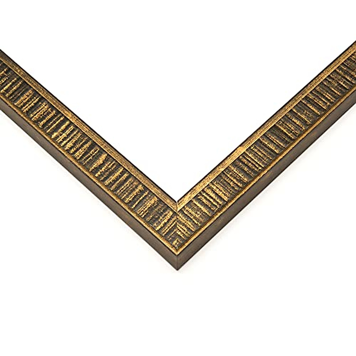 10x20 Frame Gold Kingsley Distressed Solid Wood Picture Frame Width 0.75 Inches | Interior Frame Depth 0.5 Inches | Kingsley Gold Distressed Photo Frame Complete with UV Acrylic, Foam Board Backing &