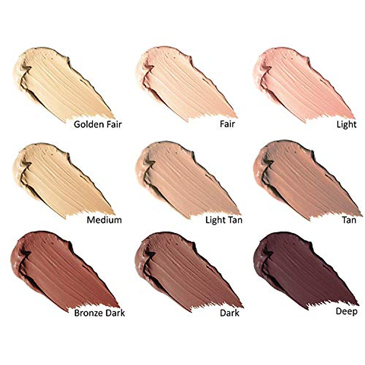 Waterproof Concealer Cream, Full Coverage Waterproof Makeup, Color Match Promise by Dermaflage, 6g/.2oz (Tan)