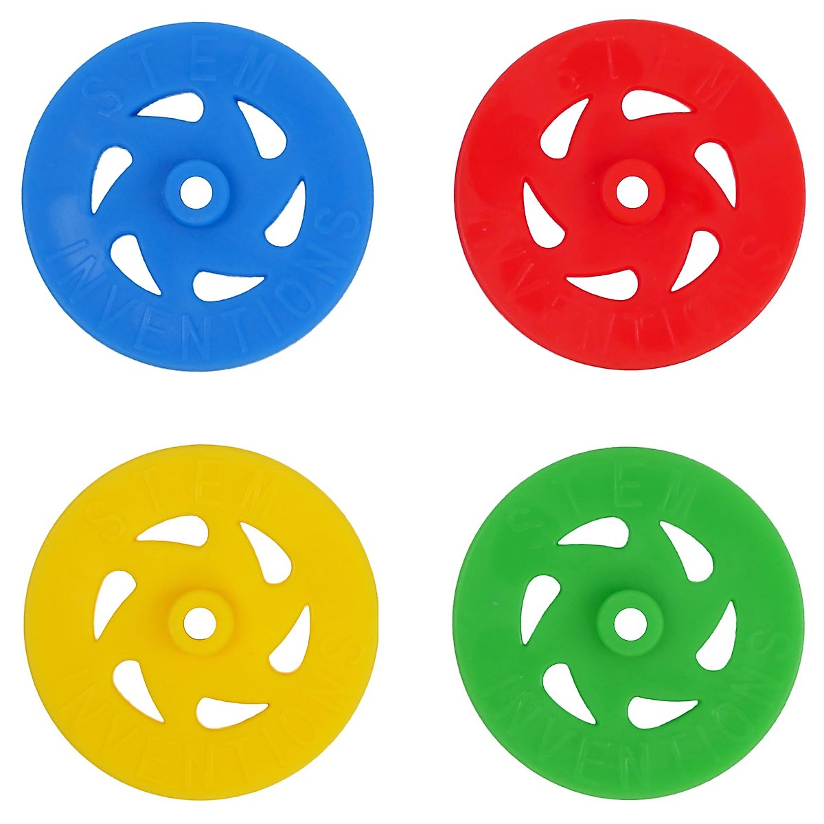 You Make Plastic Project Wheels with 1/8" Hole - Pack of 100 pcs - Designed for Science and Engineering Car Projects