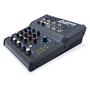 Alesis MultiMix 4 USB FX | 4 Channel Compact Studio Mixer with Built In Effects & USB Audio Interface for Home Studio Recording