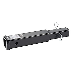 AUMOWE Trailer Hitch Extender Tube 12 inch Extension Fit 2 inch Receiver, 3500lbs, with Pin & Clip