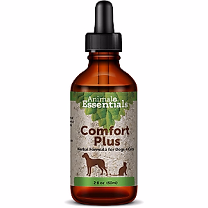 Animal Essentials Comfort Plus for Dogs & Cats - Calming Liquid, Pet Calming Drops, Herbal Formula, California Poppy, Skullcap - 2 Fl Oz