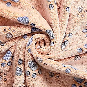 Allisandro Luxurious Dog Blanket, 350 GSM Super Fuzzy Microplush Fleece Pet Blankets for Small Medium Large Dogs and Cats, Brown, 40 x 32 Inches