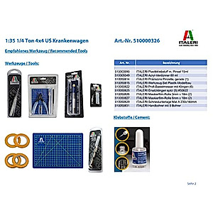 Italeri 510000326 – 1: 35 1/4 Ton 4x4 Ambulance Jeep
