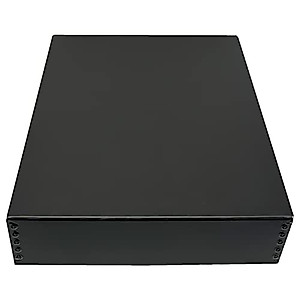 Golden State Art, Acid-Free Archival 9x12 Inches Metal Edge Drop Front Museum Photo Storage Box, Protect Documents, Prints, Pictures, Photographs, Arts And Crafts, Black