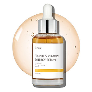 IUNIK Propolis 70% Vitamins 17% Synergy Serum - Centella Asiatica Calming Soothing Deep Nourishing for Dry Dull Spot Hyperpigmentation Sensitive Acne-prone Skin No Pore Clogging Korean Skincare