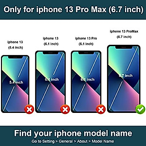 Folosu Compatible with iPhone 13 Pro Max Case Wallet with Card Holder, 360°Rotation Finger Ring Holder Kickstand Protective RFID Blocking PU Leather Double Buttons Flip Shockproof Cover 6.7 Inch Brown