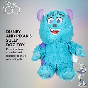 Disney for Pets Pixar’s Sulley Plush Dog Toy 6in | Disney Pixar Dog Toys | Plush Toy for Dogs Inspired by Sulley from Pixar’s Monsters, Inc. with Squeaker