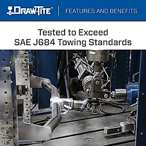 Draw-Tite 76555 Class 3 Trailer Hitch, 2 Inch Receiver, Black, Compatible with 2022-2022 Hyundai Santa Cruz