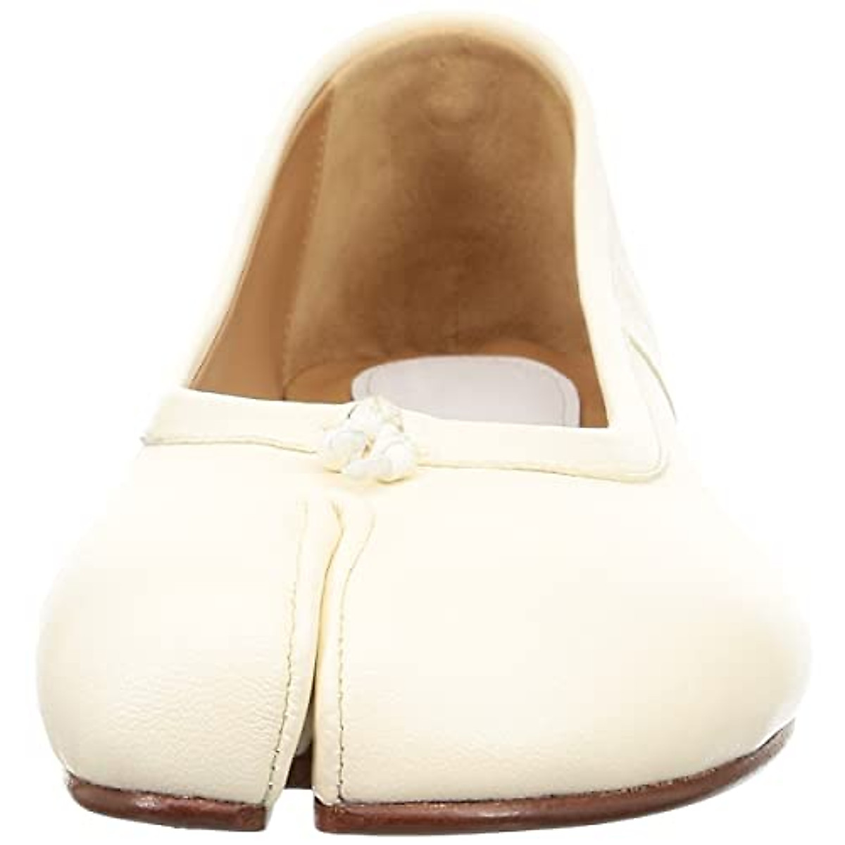 Maison Margiela S58WZ0042-P3753 Tabi Women's Ballet Shoes, White, US Men's Size 5.5 (23.5 cm)