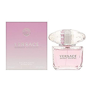 Versace Bright Crystal Eau De Toilette Spray for Women 3.0 Ounce, pink
