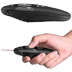 RF 2.4GHz Wireless Presenter Remote Presentation USB Control PowerPoint PPT Clicker PowerPoint Presentation Clicker PPT Remote Control Laser Pointer Slide Advancer Support Mac