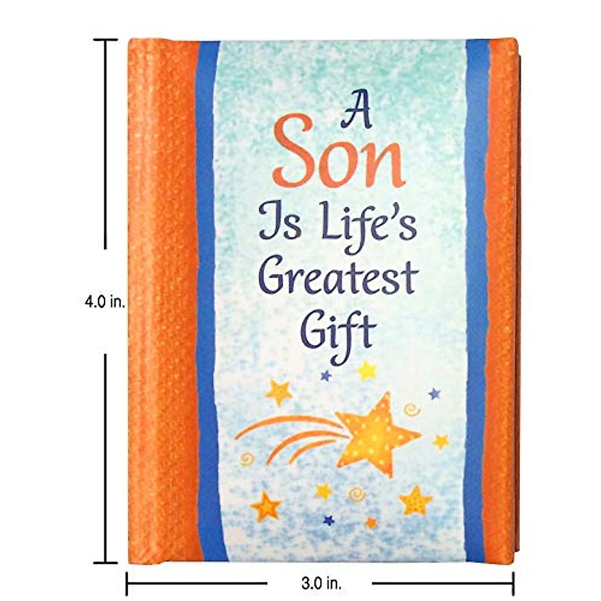 Blue Mountain Arts Mini Book (A Son Is Life’s Greatest Gift)—Birthday Gift, Graduation Gift, Thinking of You Gift, Just Because Gift, or Stocking Stuffer for Son, 4 x 3 inches