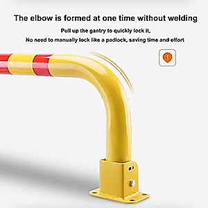 SEFAX Parking Space Lock Folding Parking Barrier, Manual Parking Space Lock & Manual Parking Blocker & Car Parking Gadgets