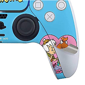 Skinit Decal Gaming Skin Compatible with PS5 Controller - Officially Licensed The Flinstones BAMM-BAMM and Pebbles Design