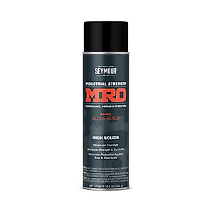 SEYMOUR 620-1415 Industrial MRO High Solids Spray Paint, Gloss Black , 16 Ounce (Pack of 1)