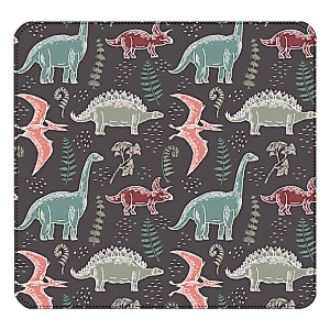 INTERESTPRINT Dinosaurs and Fern Leaves, Gingo Biloba Credit Card Wallet Clutch Purse, Huge Storage Capacity