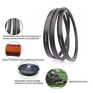 LTACOOL Garden Tiller Belt 1/2" x 24.6" Replacement for 754-04061 Bolens Yard Machines MTD 21A-250H065 21A-250J265 21A-250H765 21A-251E000 21A-251F200