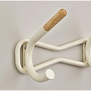 Safco Products 4257CRM Family Coat Wall Rack, 6 Hook, Cream