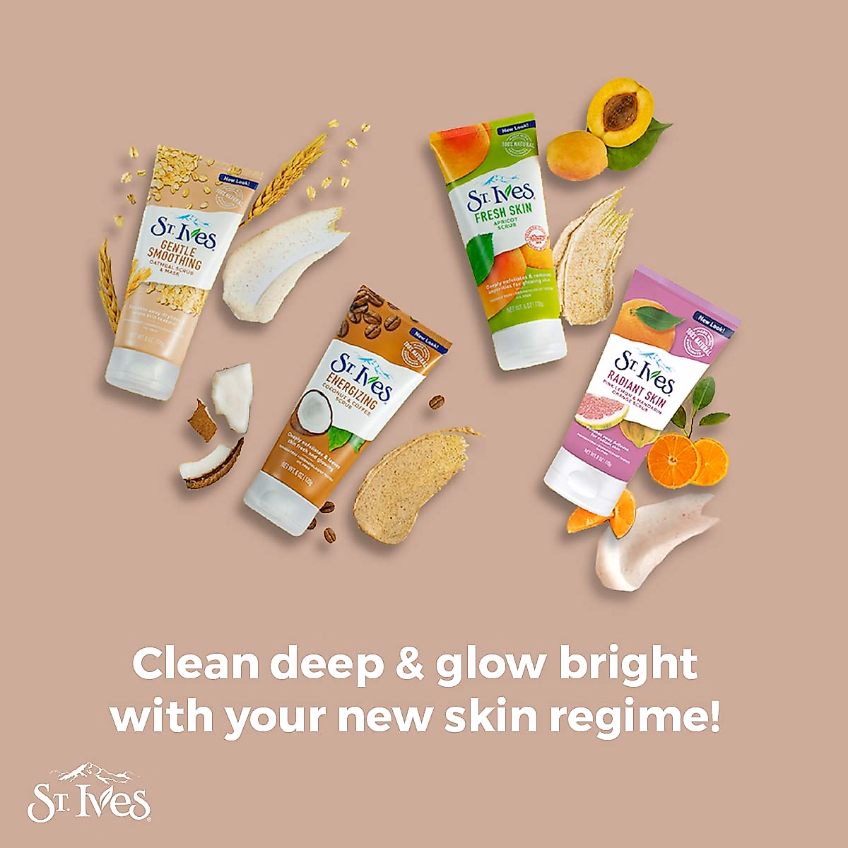 St. Ives Gentle Smoothing Face Scrub and Mask Oatmeal, ONE , 6 oz