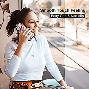 Pink Flower Phone Case Compatible with iPhone 11 6.1 Inch - Shockproof Protective TPU Aluminum Cute Pink Floral iPhone Case Designed for iPhone 11 Case for Men Girls Women Boys (Bloom)