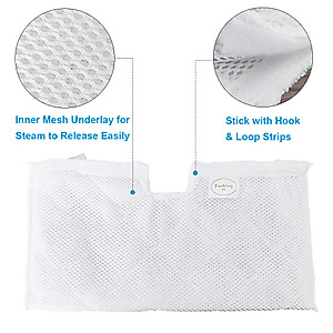 Fushing 10Pcs Steam Mop Pads, Washable Microfiber Cleaning Steamer Replacement Pads for Shark Steam Pocket Mop Hard Floor Cleaner S3500 Series S3501 S3550 S3601 S3601D S3801 S3801CO S3901 SE450 S2901