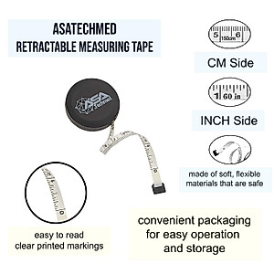 ASA TECHMED Dual Head Stethoscope Set with Snellen Eye Chart, Taylor Percussion Hammer, Otoscope w/Batteries, LED Pupil Gauge Penlight, Retractable Tape Measure, 4 in 1 Ballpoint Pen