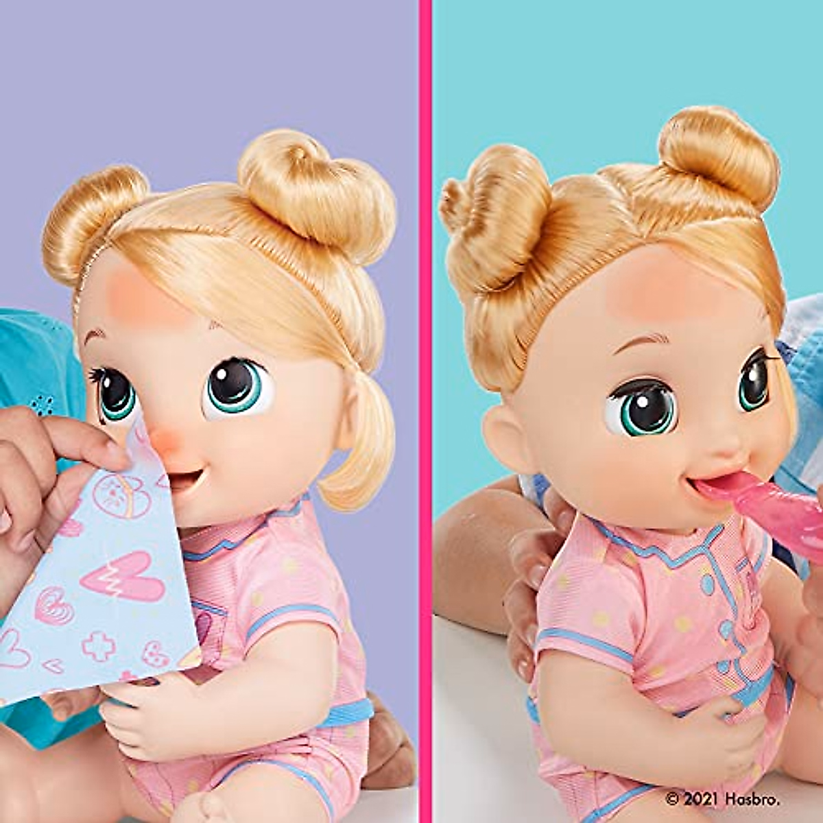 Baby Alive Lulu Achoo Doll, 12-Inch Interactive Doctor Play Toy with Lights, Sounds, Movements and Tools, Kids Ages 3 and Up, Blonde Hair