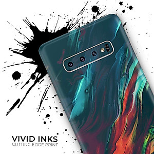 DesignSkinz Liquid Abstract Paint Remix V16 Protective Vinyl Decal Wrap Skin Cover Compatible with The Samsung Galaxy S20 (Screen Trim & Back Glass Skin)