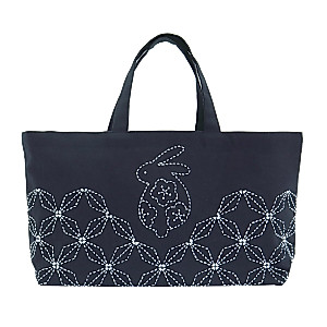 Olympus Thread SK310 Sashiko Kit, Mini Tote Bag, Rabbit and Hanabishi