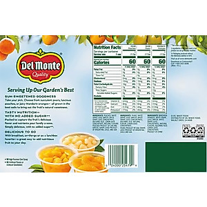 Del Monte Fruit Cup Snacks In Juice, 4 Oz, 12 Ct