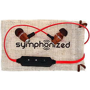 Symphonized Neckband Bluetooth Headphones - Wireless Sport Earbuds, Bluetooth Wireless Earbuds with Earhooks, Bluetooth Earbuds with Ear Hook, Running Earbuds, Neck Bluetooth Headphones Microphone