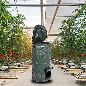 Compost Bin Leaf Trash Bag Large Capacity Waterproof PE Material Organic Compost Bag Extra-Large Heavy-Duty Garbage Can Garden Supplies Leaf Composting Bag