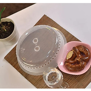 Microware Food Cover, Microwave Food Cover Splatter, 10.5 x 10.5 x 2.625 Inch, Food Cover, 1 PC